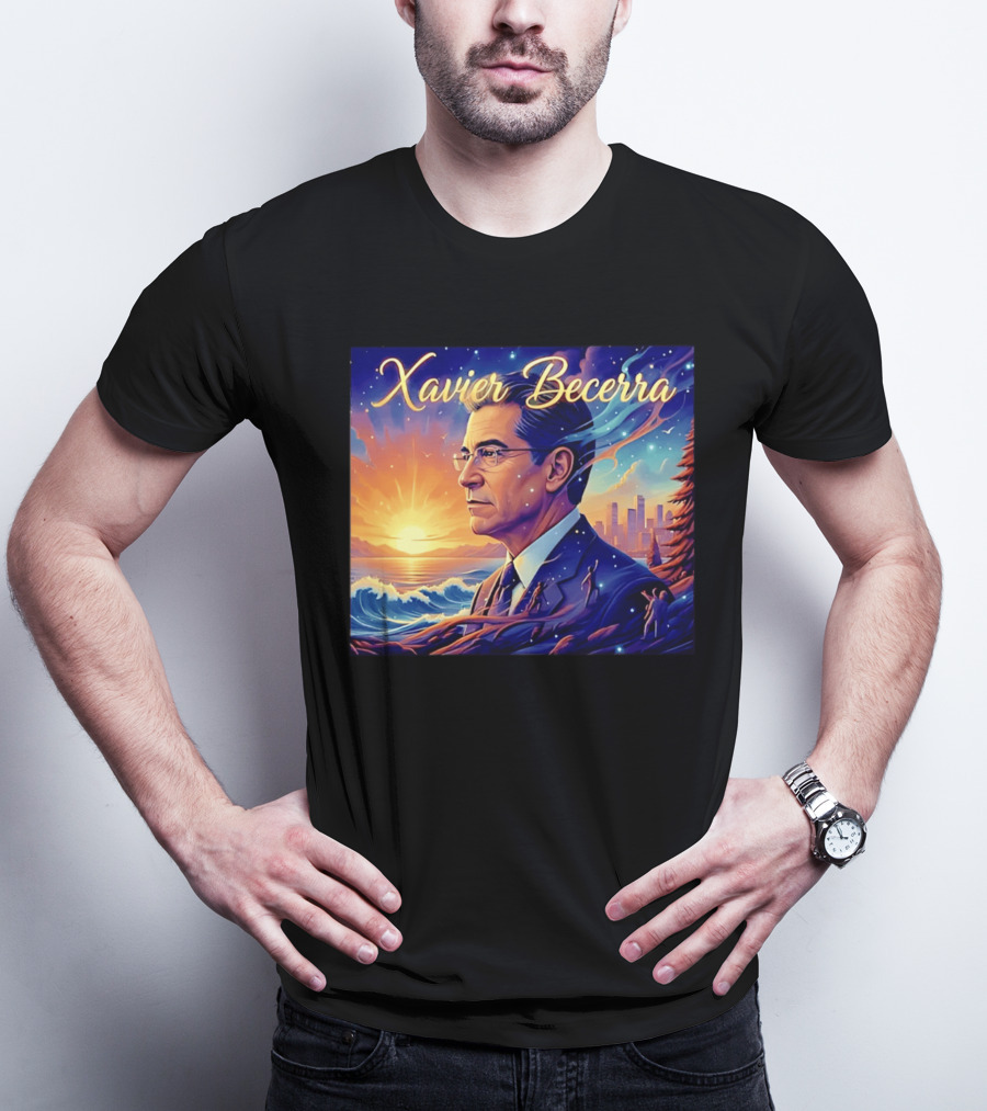 Xavier Becerra California Sunset Ocean Landscape T-Shirt