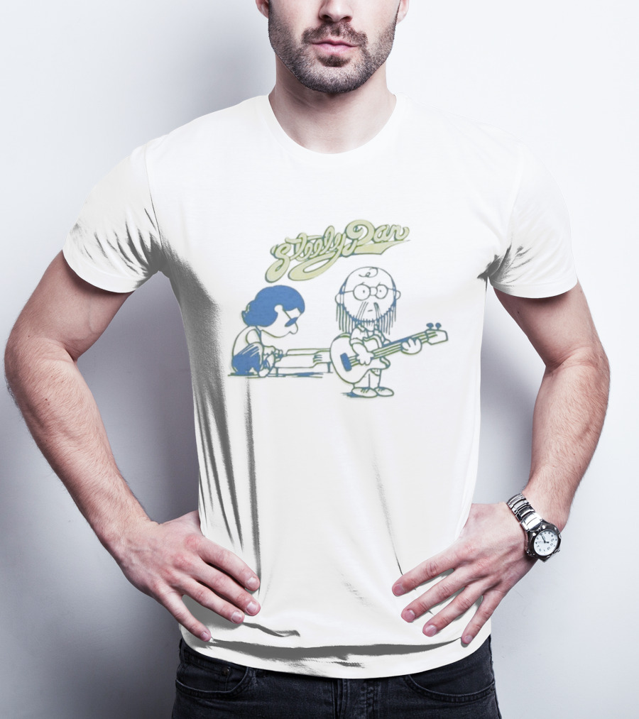Steely Dan Cartoon Band Characters Playing Music T-Shirt