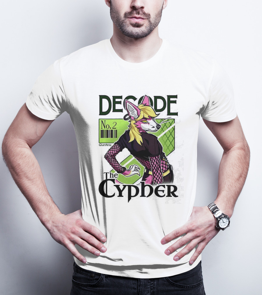 Decode The Cypher No.2 Retro Futuristic Vibe T-Shirt