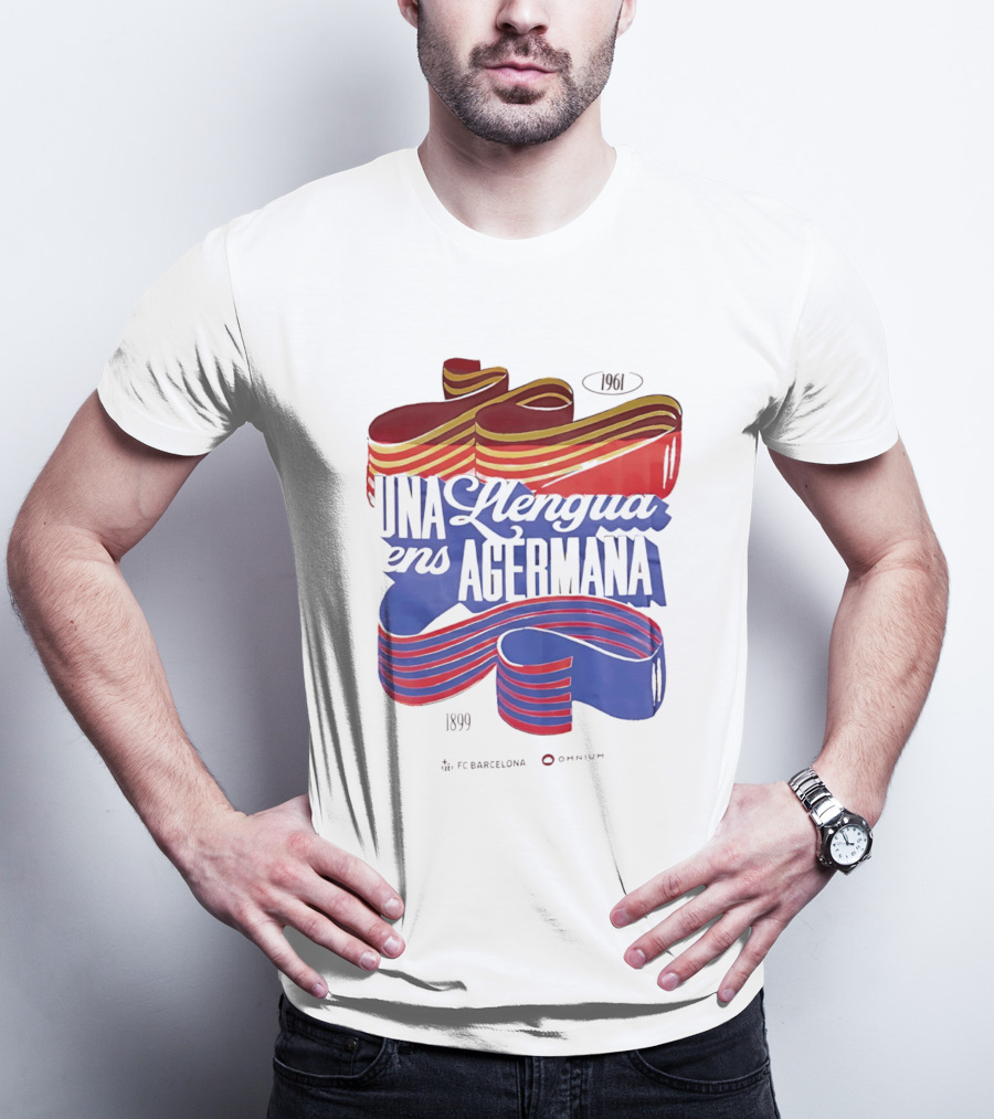 FC Barcelona Una Llengua Ens Agermana 1968 1899 T-Shirt