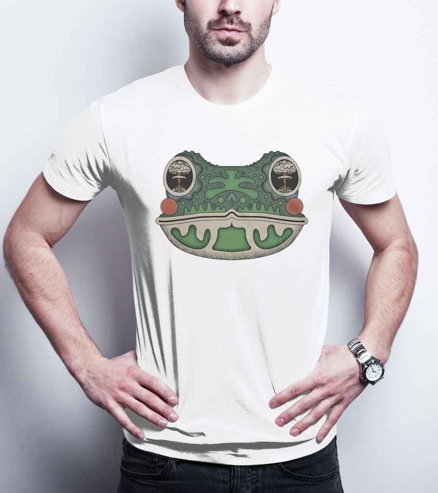 Toad Toadal Destruction Atomic Bomb Eyes Frog T-Shirt