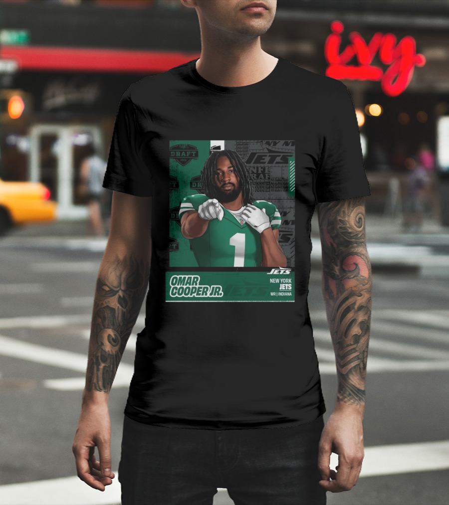 NFL Draft 2026 New York Jets Omar Cooper Jr Round 1 Pick 30 WR Indiana T-Shirt