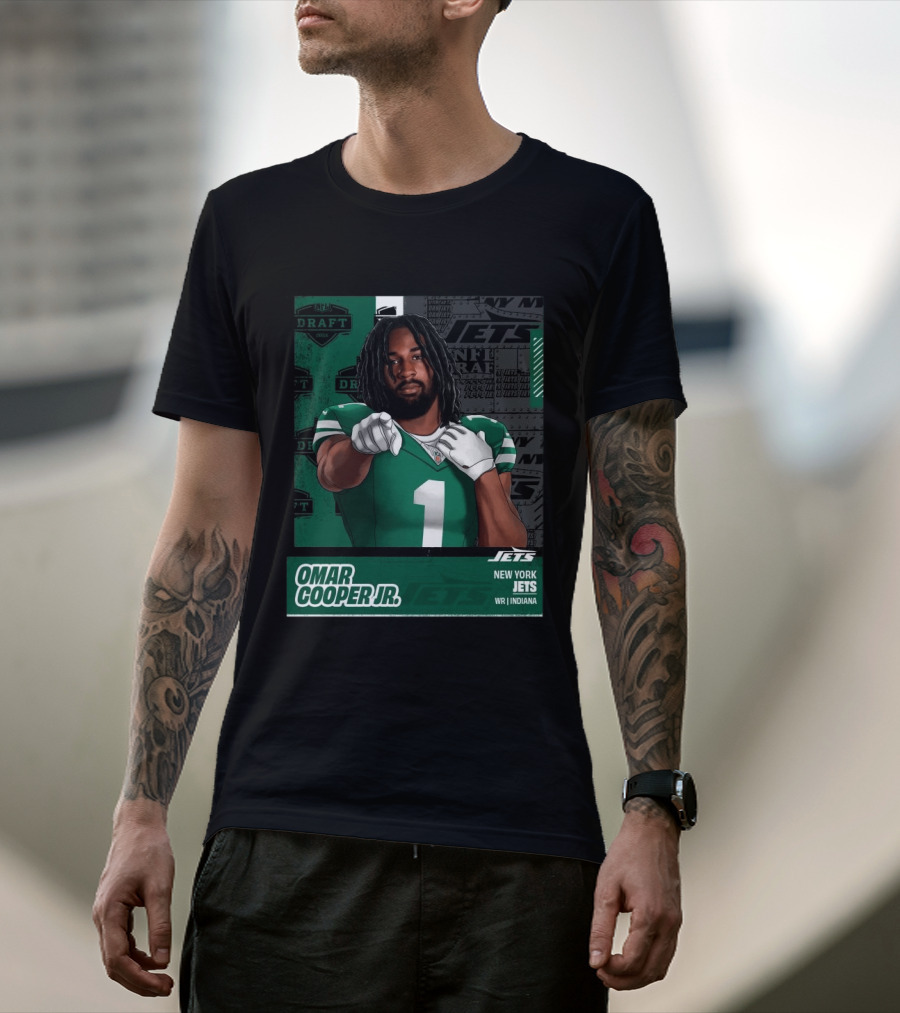 NFL Draft 2026 New York Jets Omar Cooper Jr Round 1 Pick 30 WR Indiana T-Shirt