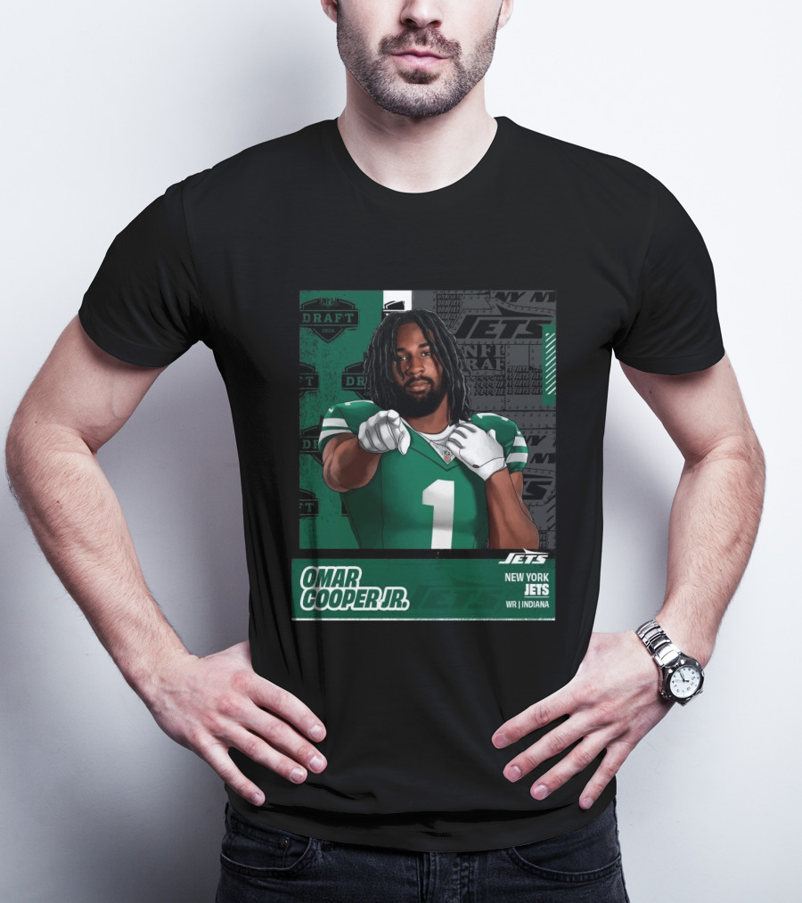NFL Draft 2026 New York Jets Omar Cooper Jr Round 1 Pick 30 WR Indiana T-Shirt