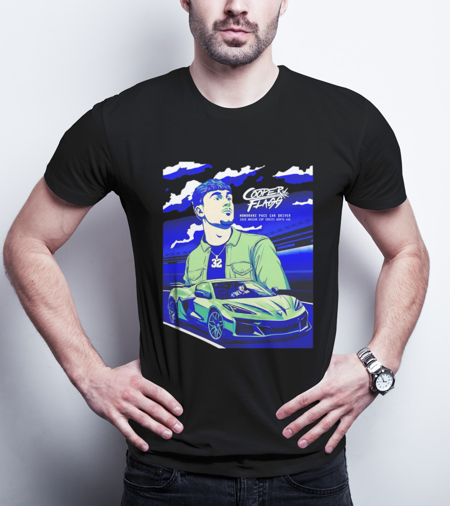 Cooper Flagg 2026 Honorary Pace Car Driver Nascar Cup Series Worth 400 T-Shirt