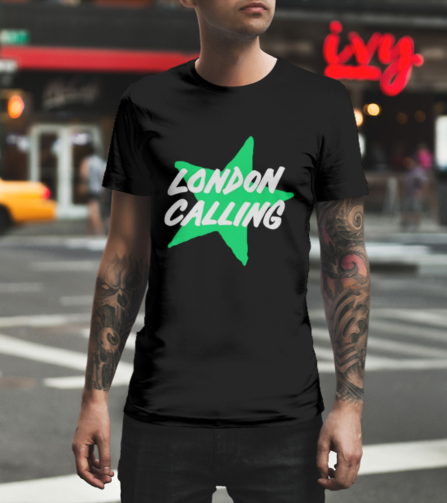 Dallas Stars London Calling The Clash Hockey Star T-Shirt