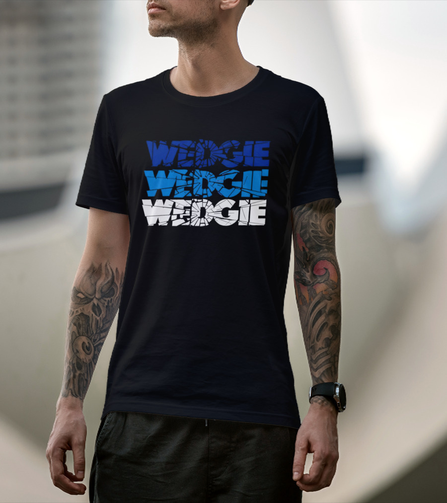 Scott Wedgewood Colorado Avalanche NHL Wedgie Chant Shattered Glass Wedge Wedgie T-Shirt