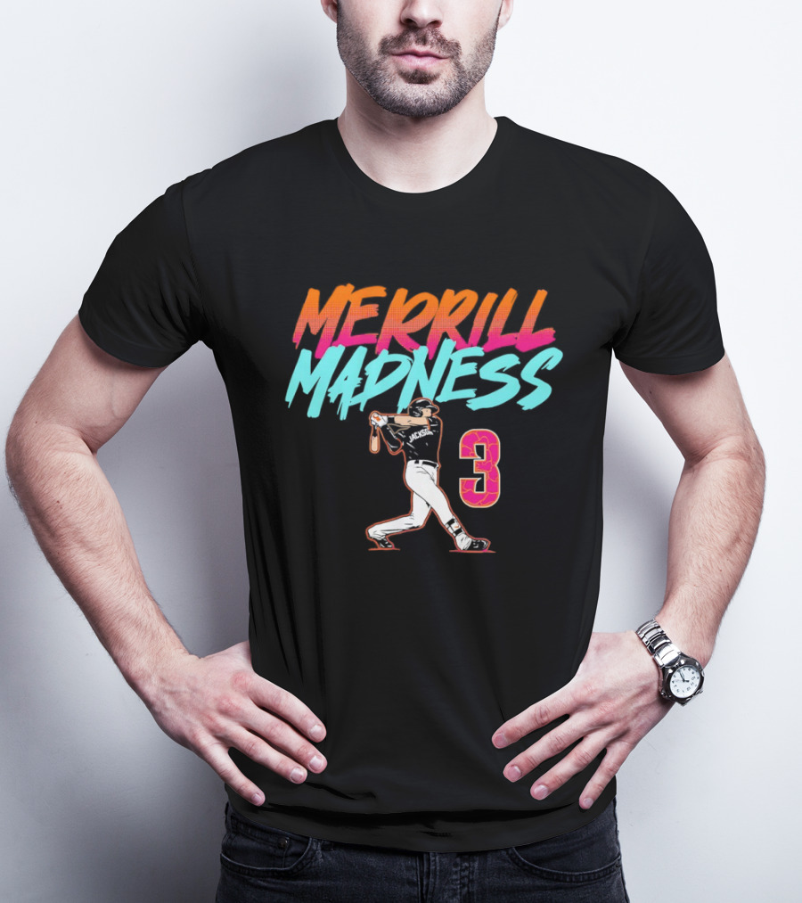 Merrill Madness Jackson Merrill San Diego 3 City Edition T-Shirt