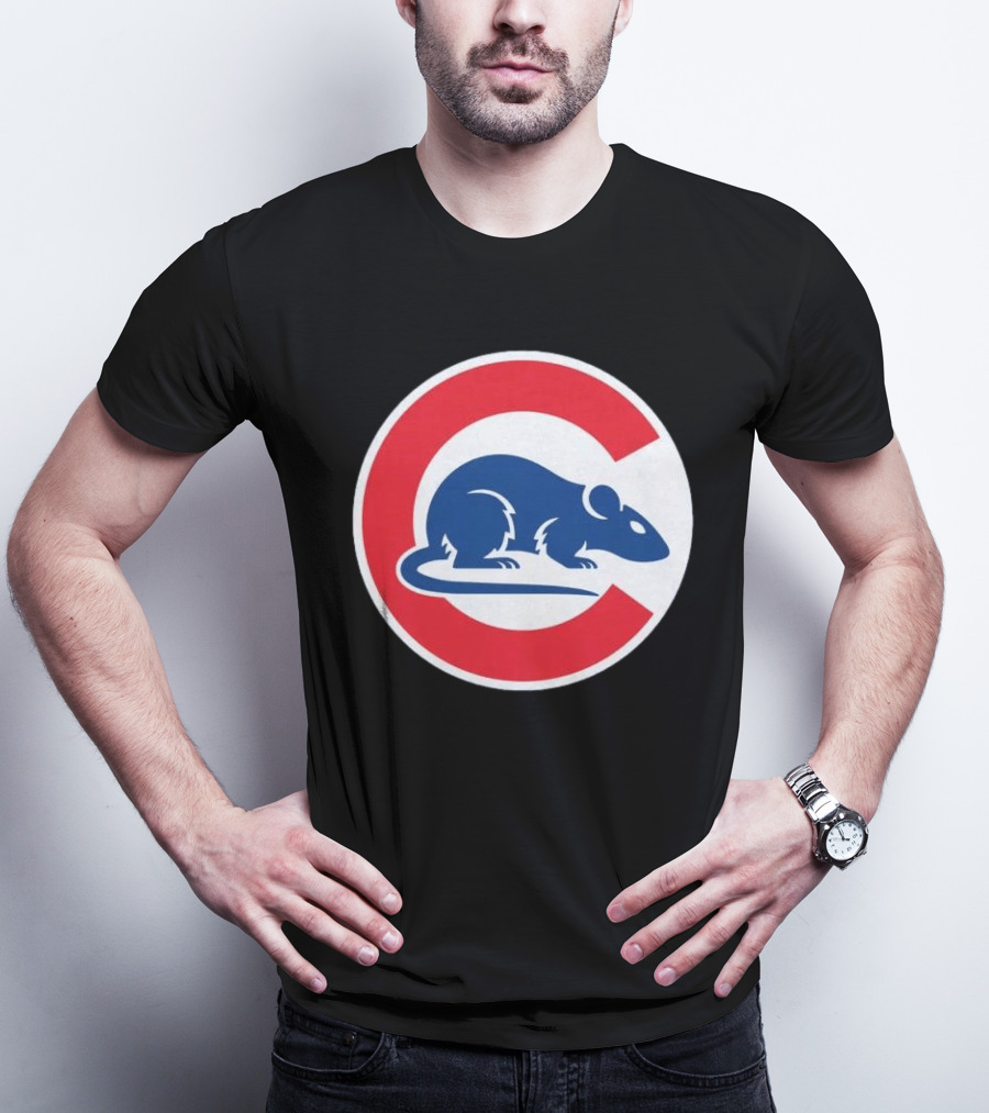 Wrigley Rats C Red And Blue Rat T-Shirt