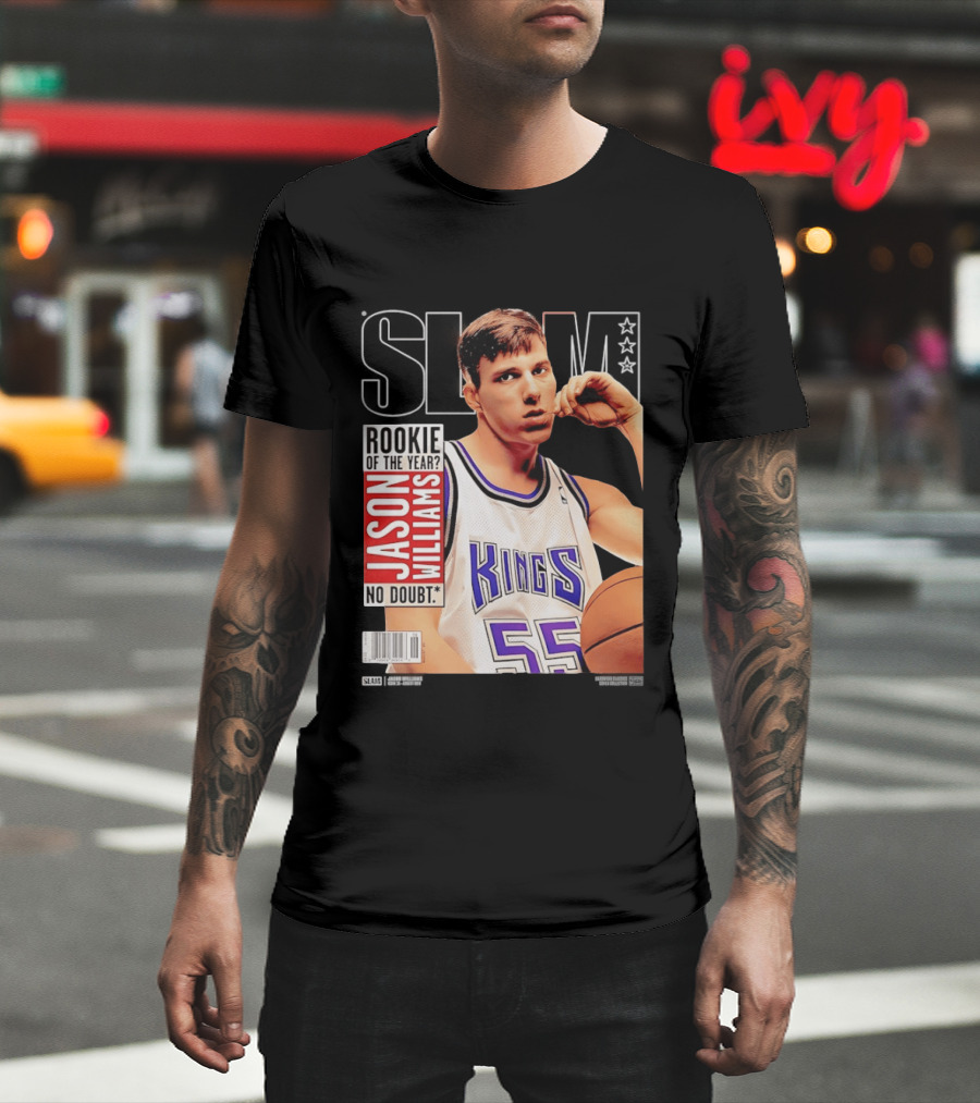 Jason Williams Rookie Of The Year No Doubt Sacramento Kings Slam Cover NBA T-Shirt