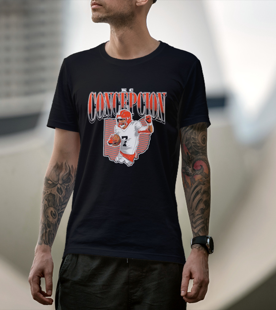 KC Concepcion Football Star Cleveland Browns Number Seven T-Shirt