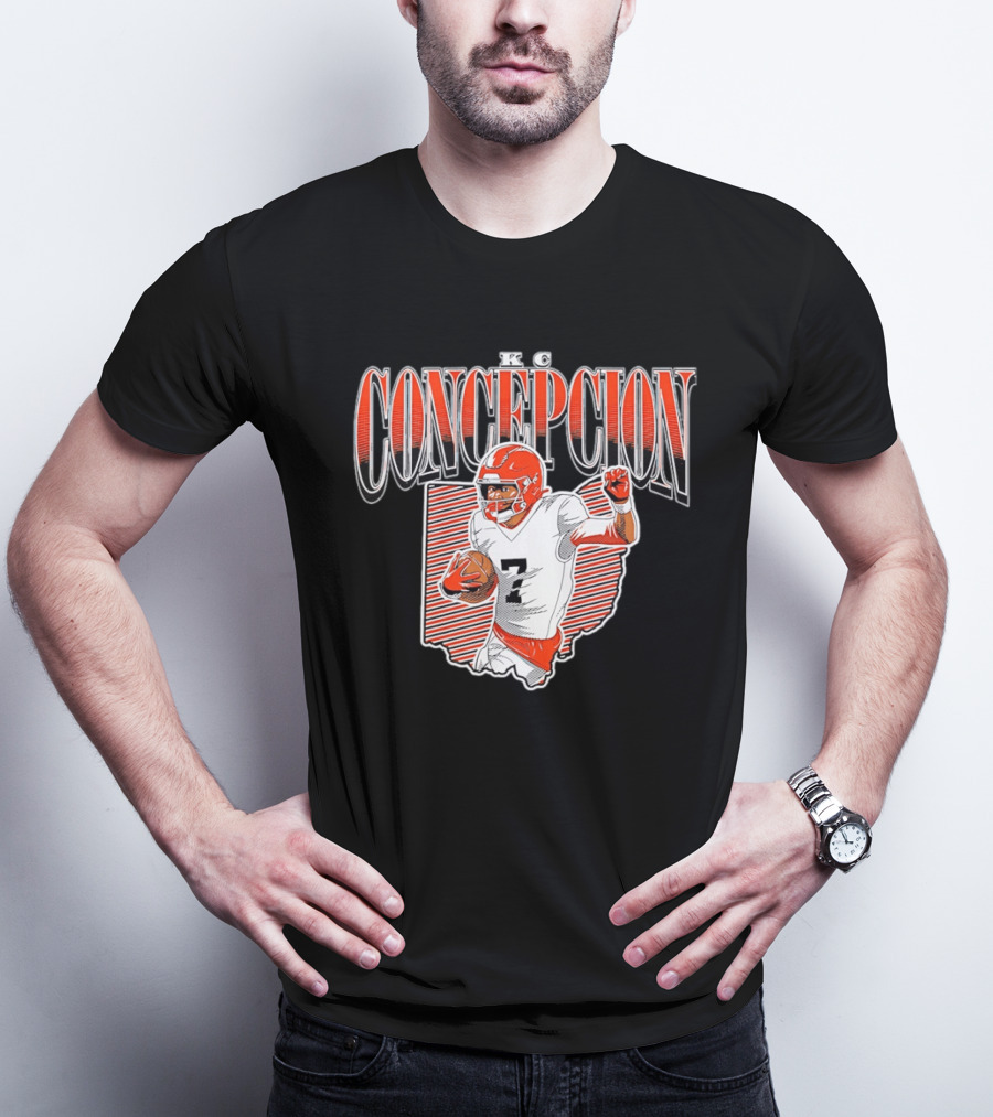 KC Concepcion Football Star Cleveland Browns Number Seven T-Shirt