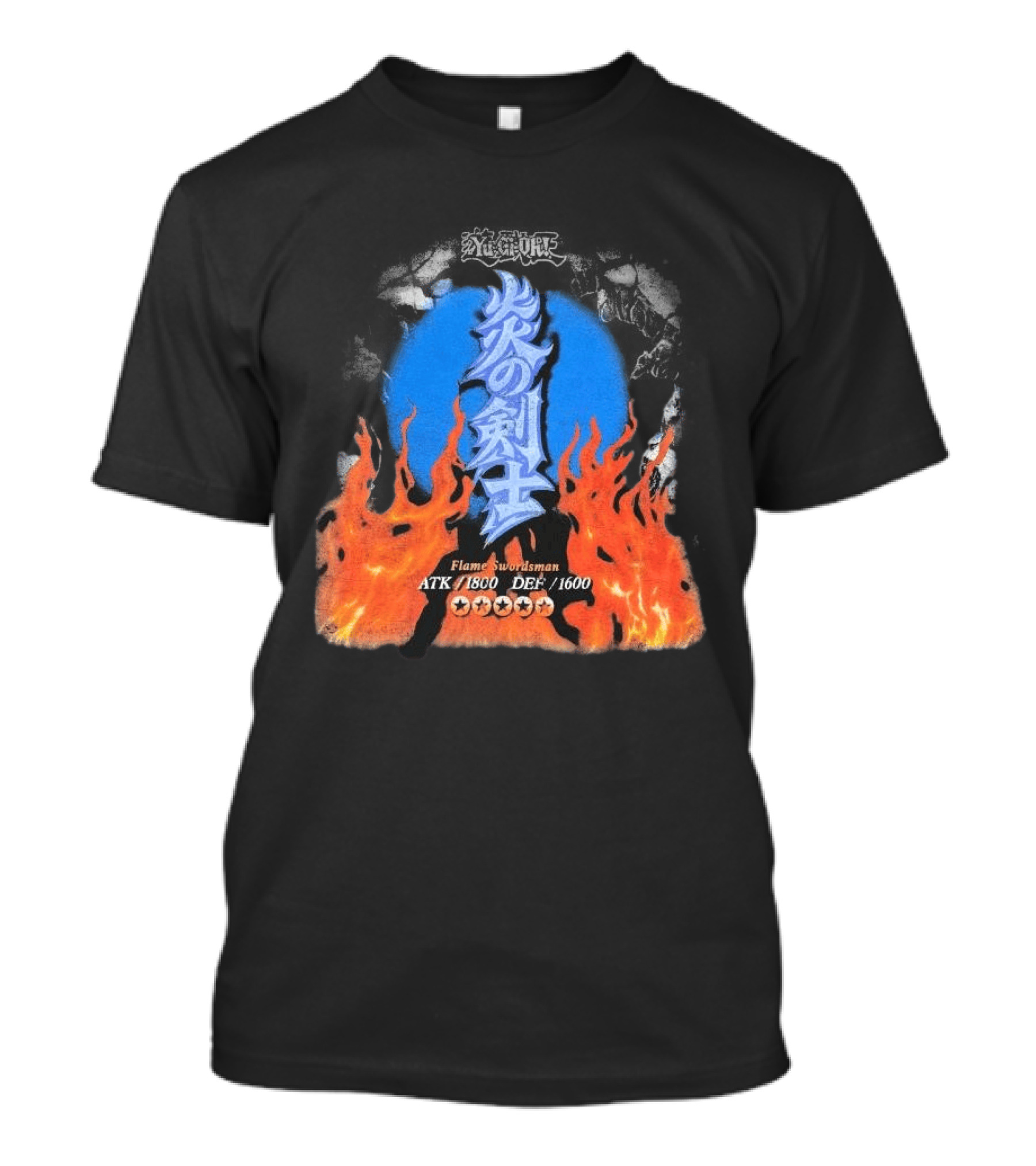 Flame Swordsman ATK 1800 DEF 1600 Yugioh Card Detail T-Shirt