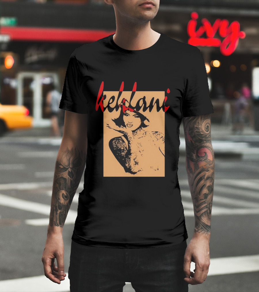 Kehlani 2026 Album Tattoo Art Style Monochrome T-Shirt