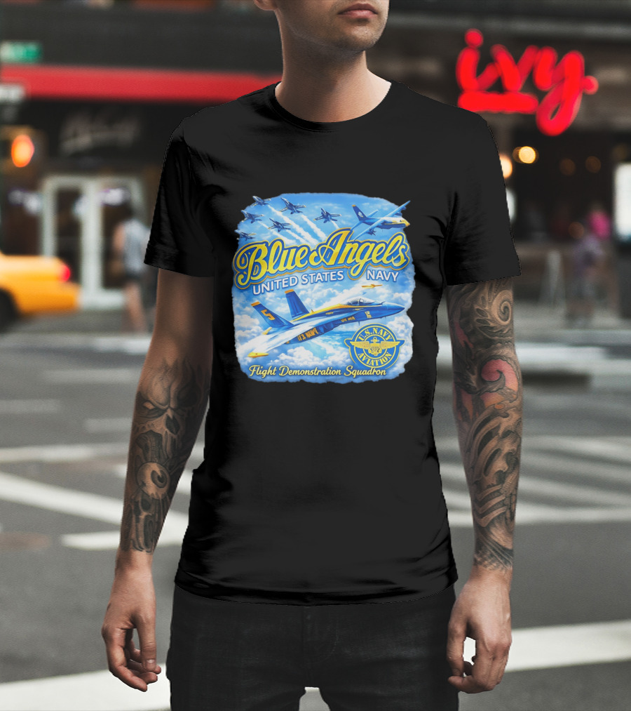 Blue Angels United States Navy U.S. Navy Aviation Flight Demonstration Squadron T-Shirt