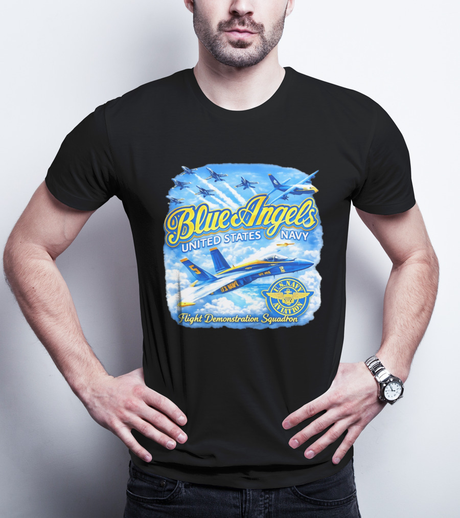 Blue Angels United States Navy U.S. Navy Aviation Flight Demonstration Squadron T-Shirt