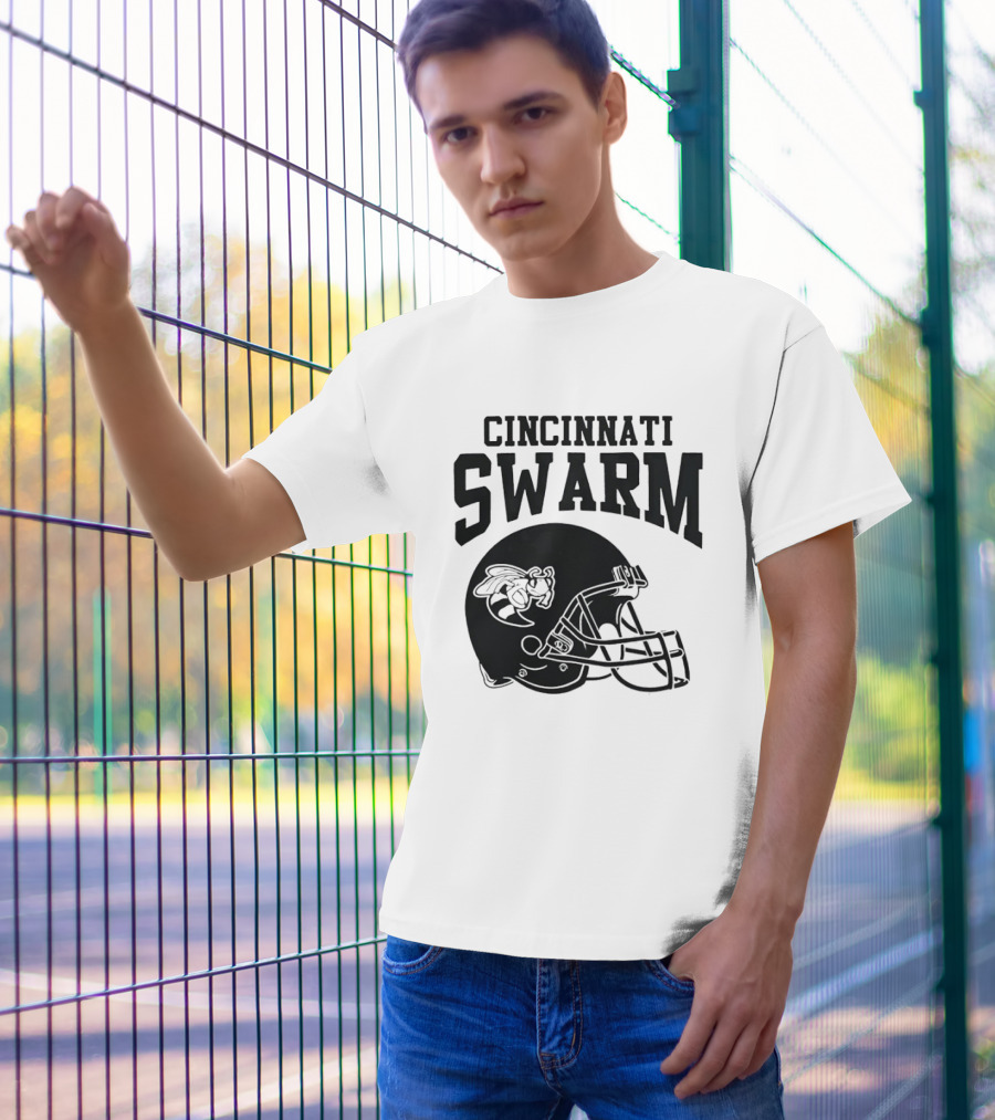 Cincinnati Swarm Hornet Football Helmet 2026 T-Shirt