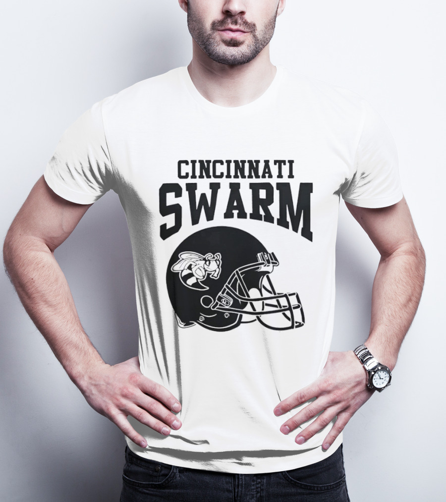 Cincinnati Swarm Hornet Football Helmet 2026 T-Shirt