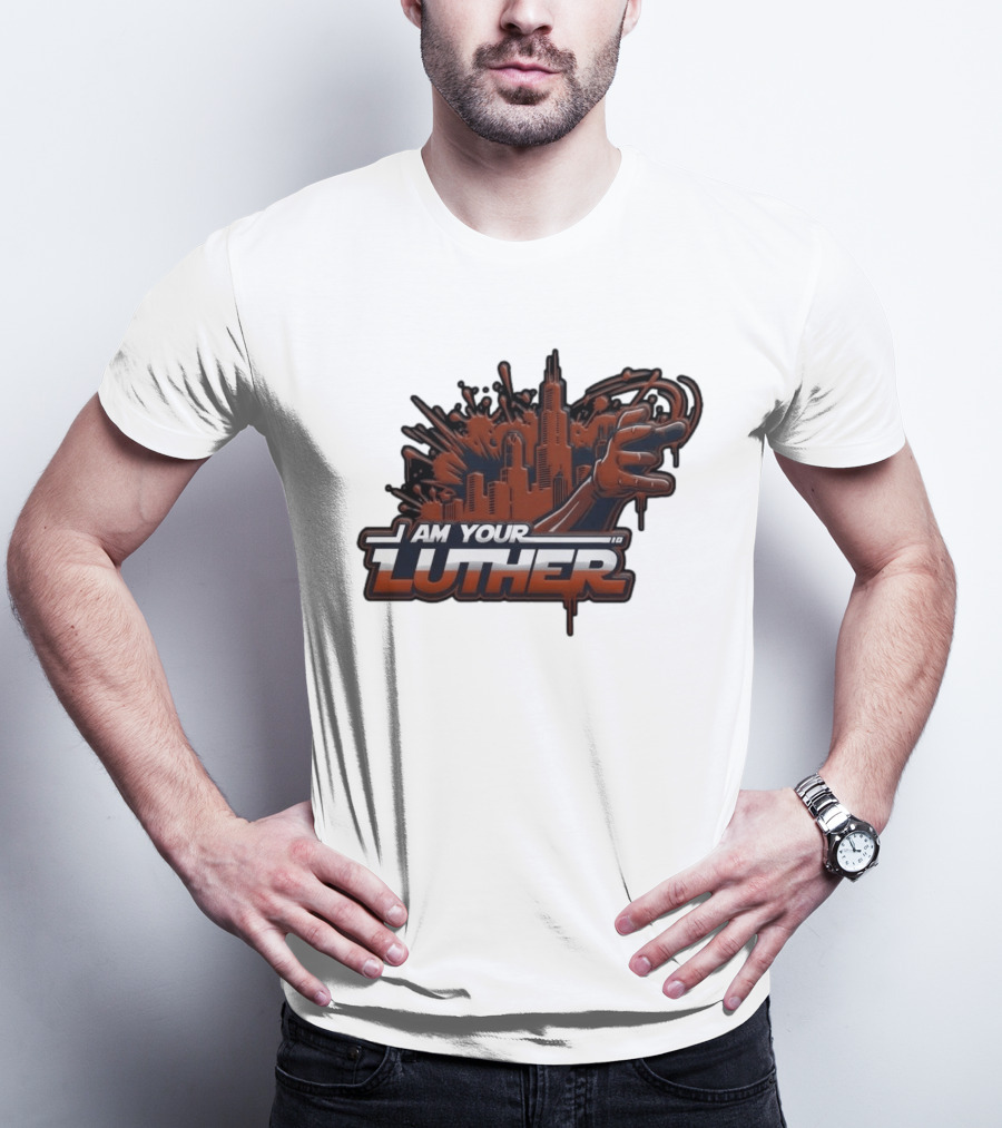 I Am Your Luther Urban Cityscape Graffiti Style Hand Gesture T-Shirt