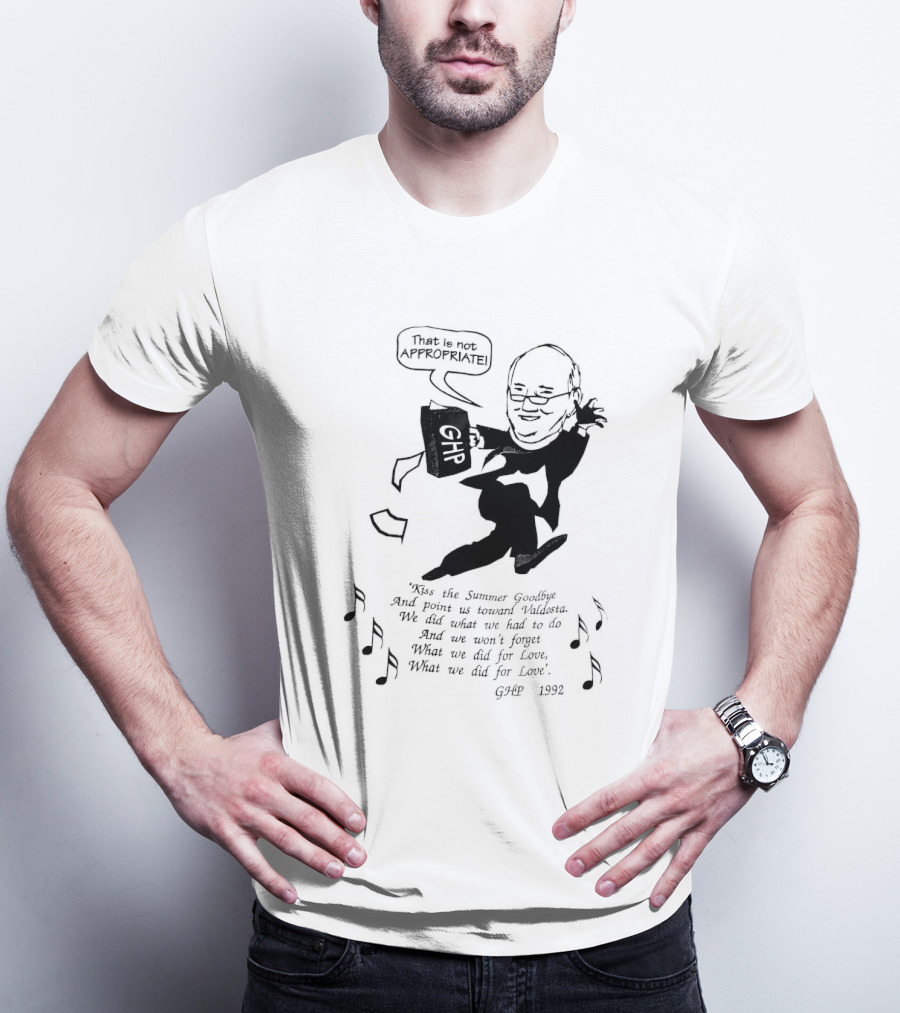 That Is Not Appropriate GHR Speech Bubble Kiss The Summer Goodbye T-Shirt