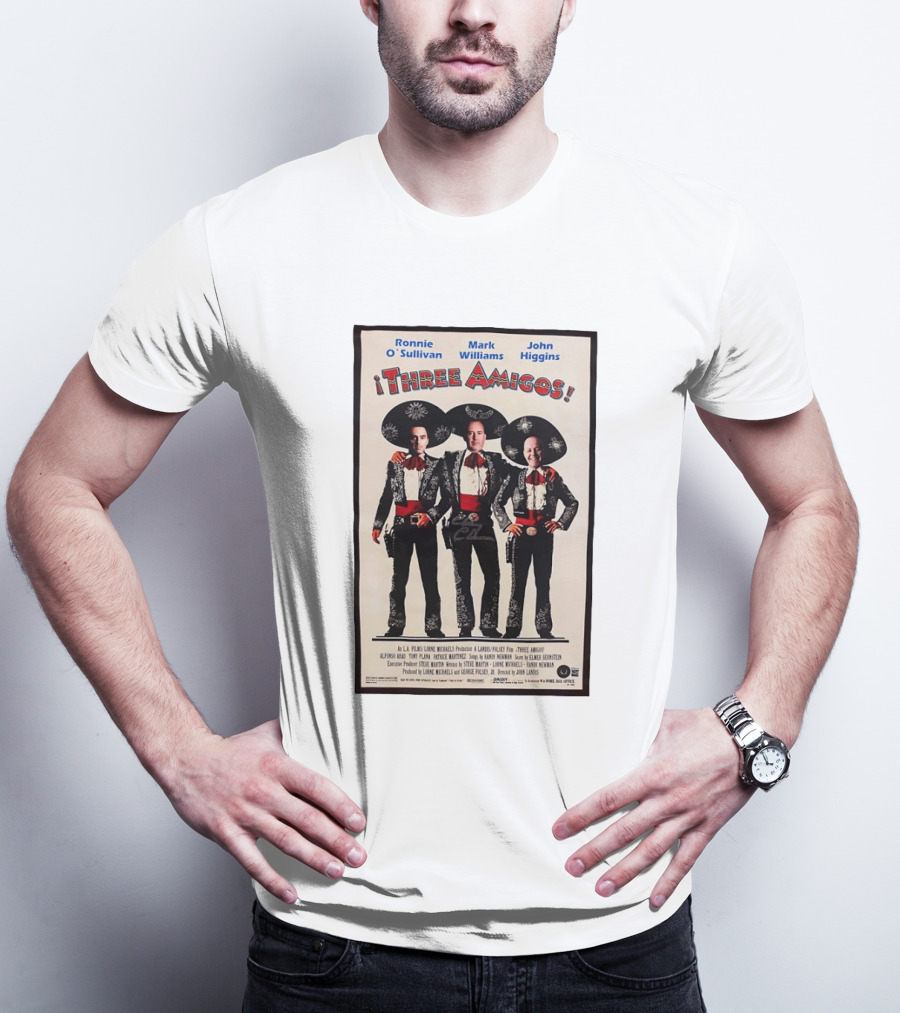 Ronnie O'Sullivan Mark Williams John Higgins Three Amigos Mexican Hat T-Shirt