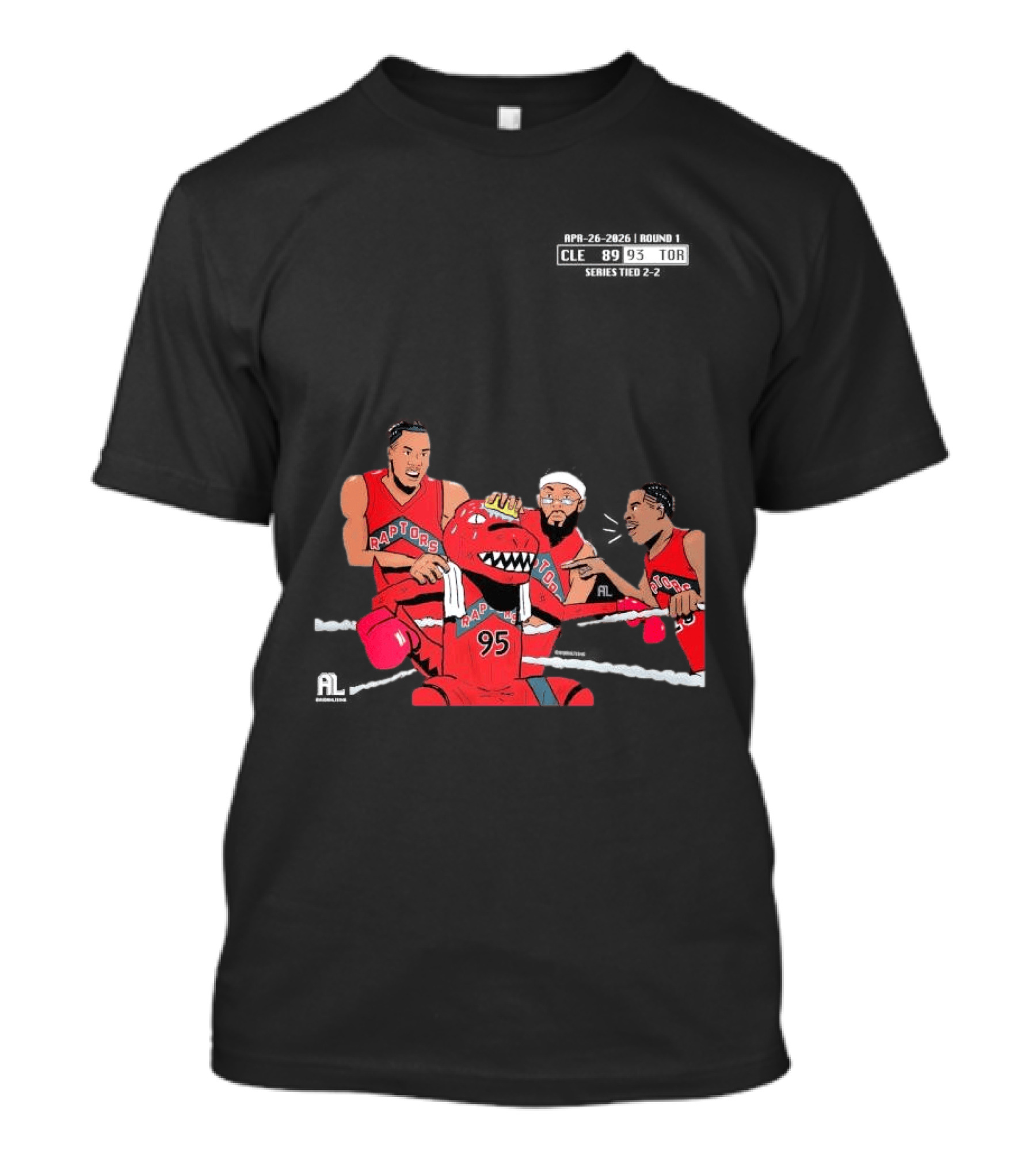 A Sketch After Every Raptors Game This Season 2026 Toronto Basketball Team Celebrates Victory In Classic Red Jerseys T-Shirt