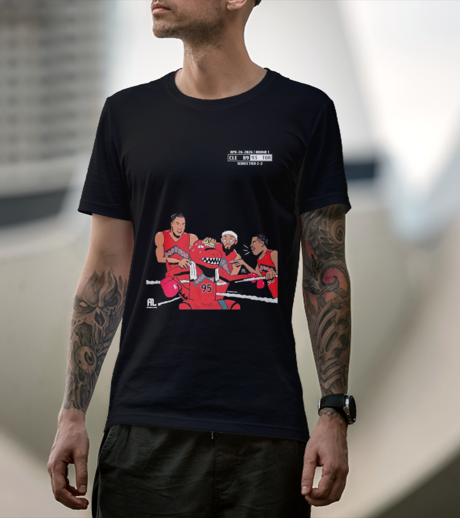 A Sketch After Every Raptors Game This Season 2026 Toronto Basketball Team Celebrates Victory In Classic Red Jerseys T-Shirt