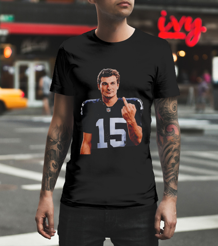 Las Vegas Raiders Fernando Mendoza 2026 Middle Finger Gesture T-Shirt