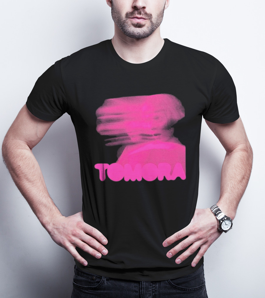 TOMORA Pink Blurred Portrait Friendly Companion T-Shirt