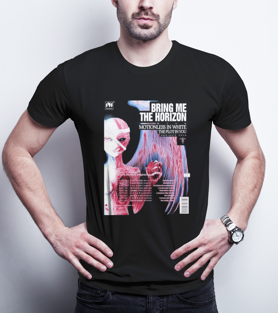 Bring Me The Horizon The Third Ascension Program Fall Tour 2026 Canada Dates T-Shirt