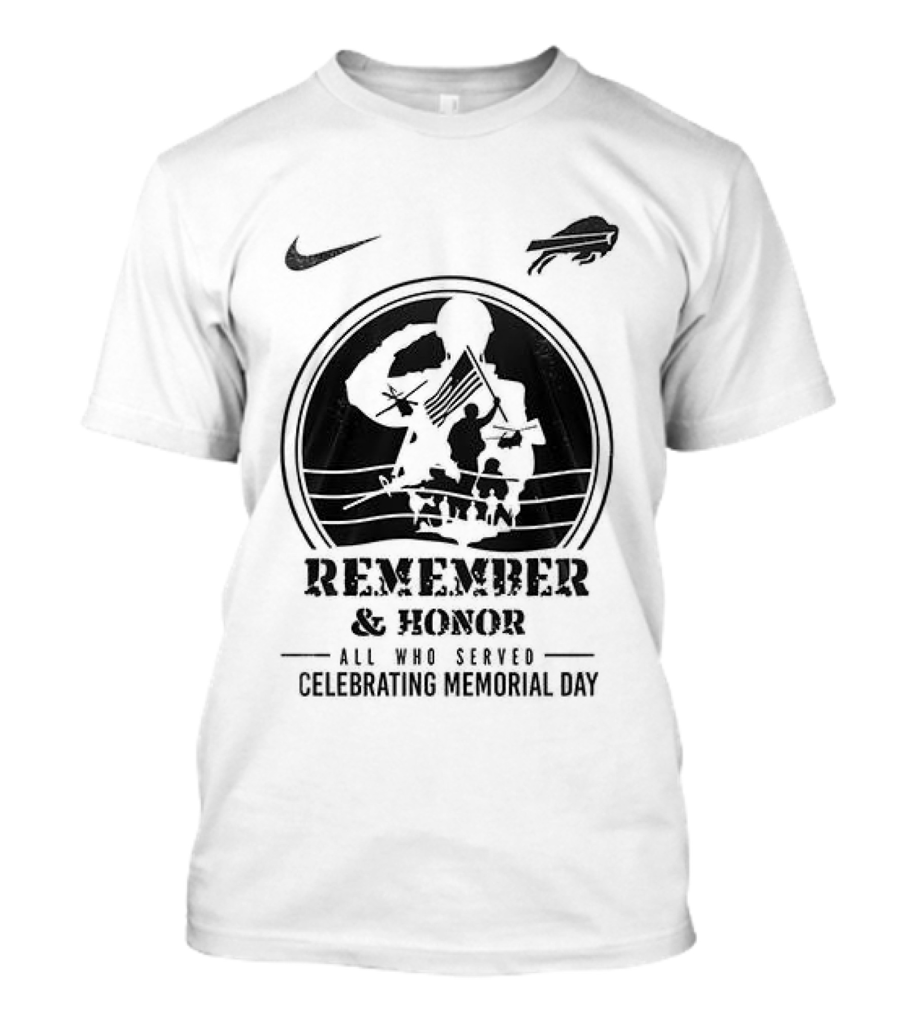 Nike Buffalo Bills Remember And Honor Memorial Day 2023 T-Shirt