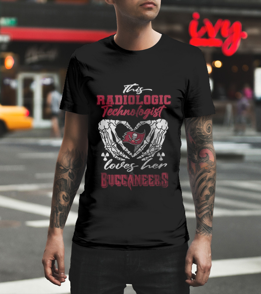 Tampa Bay Buccaneers Radiologic Technologist Loves Her Skeleton T-Shirt