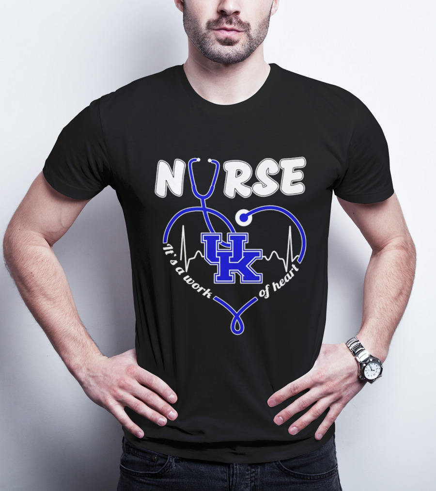 Nurse Kentucky Wildcats It's A Work Of Heart 2026 T-Shirt