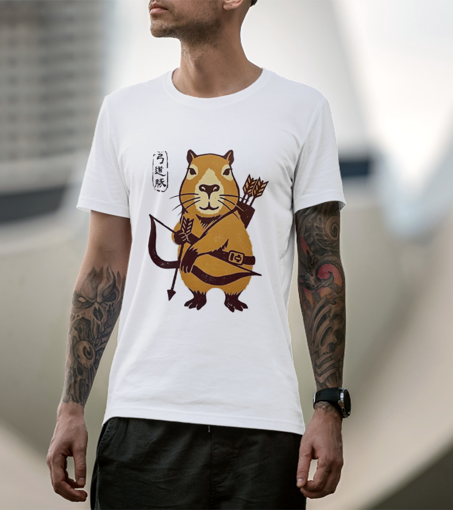 Capybara Archer Target Chill Classical Japanese T-Shirt
