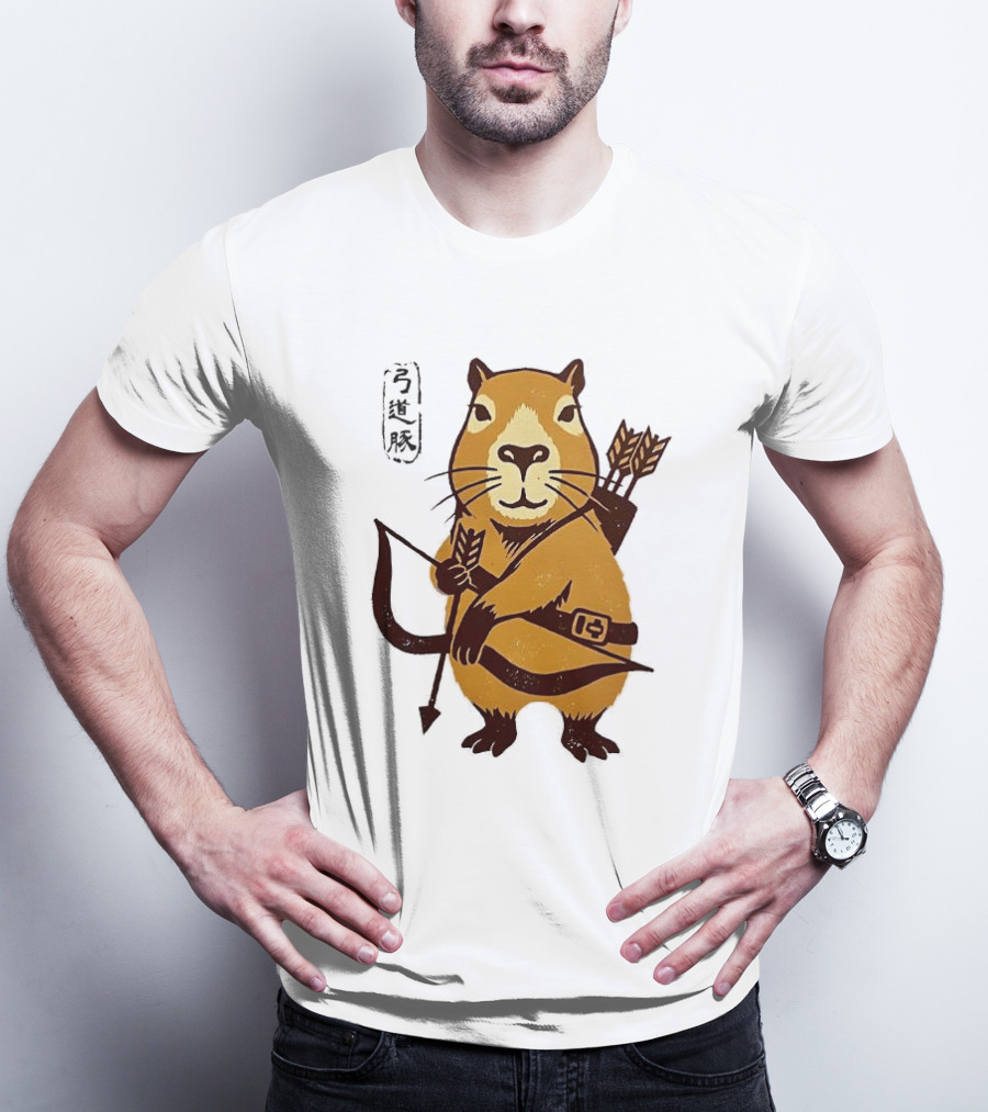 Capybara Archer Target Chill Classical Japanese T-Shirt