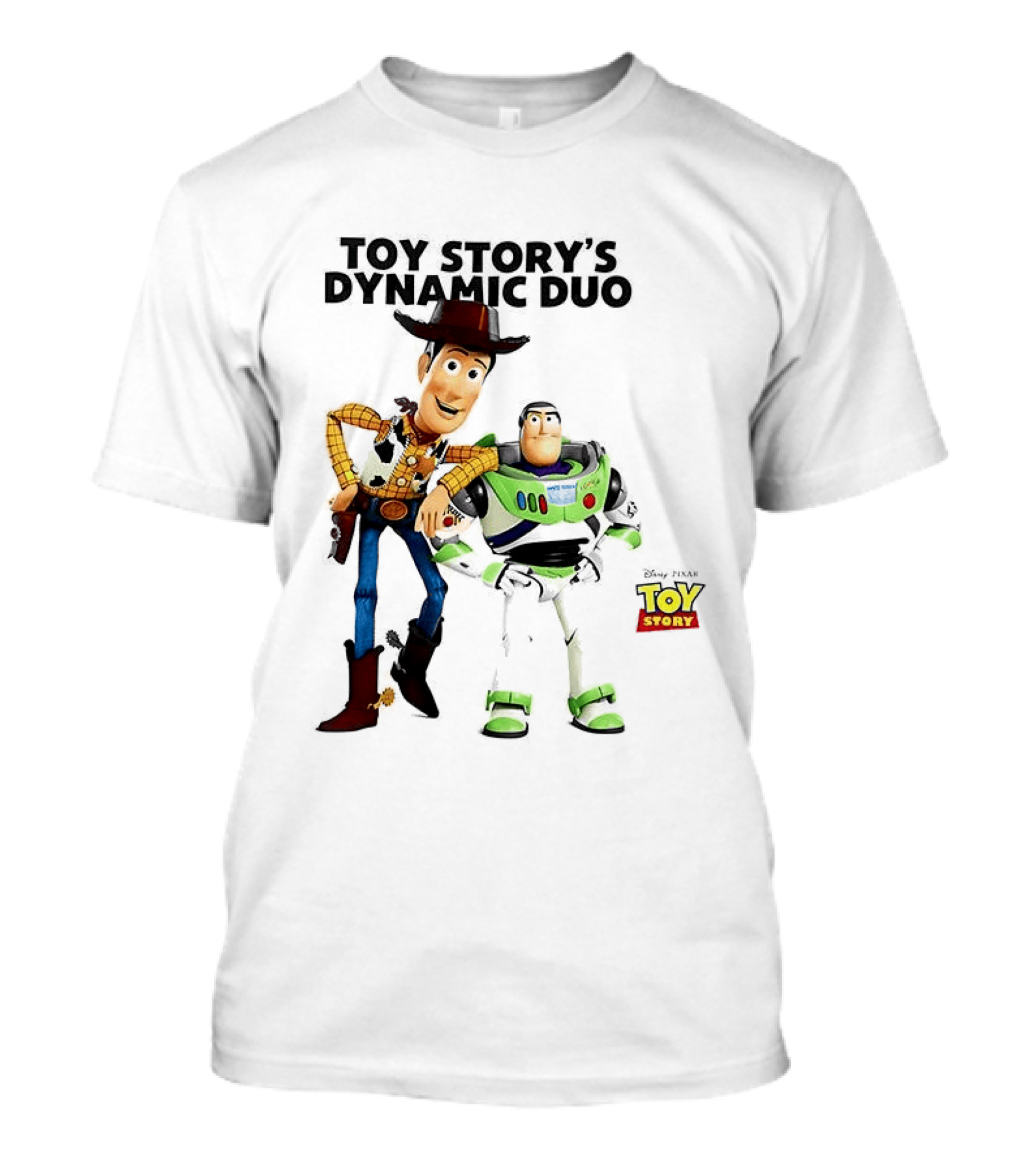 Toy Story's Dynamic Duo Woody And Buzz Lightyear T-Shirt