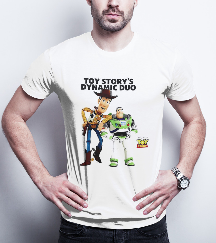 Toy Story's Dynamic Duo Woody And Buzz Lightyear T-Shirt