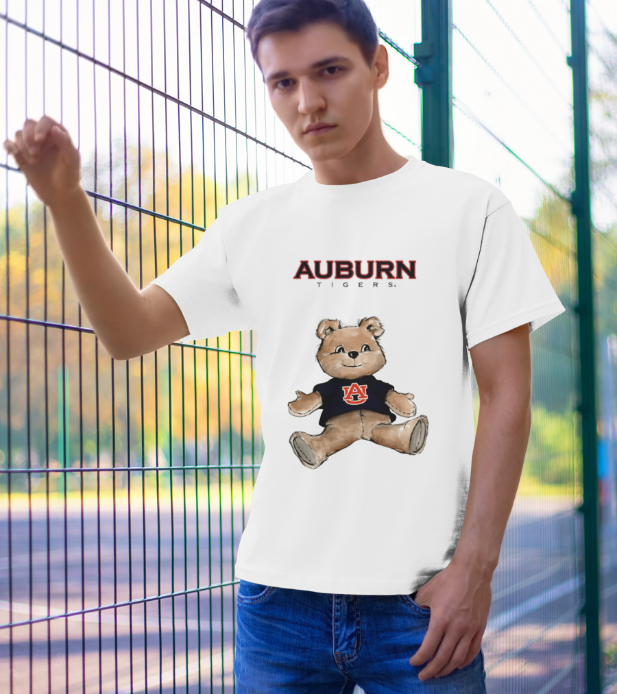 Auburn Tigers Teddy Bear AU Classic Cartoon T-Shirt