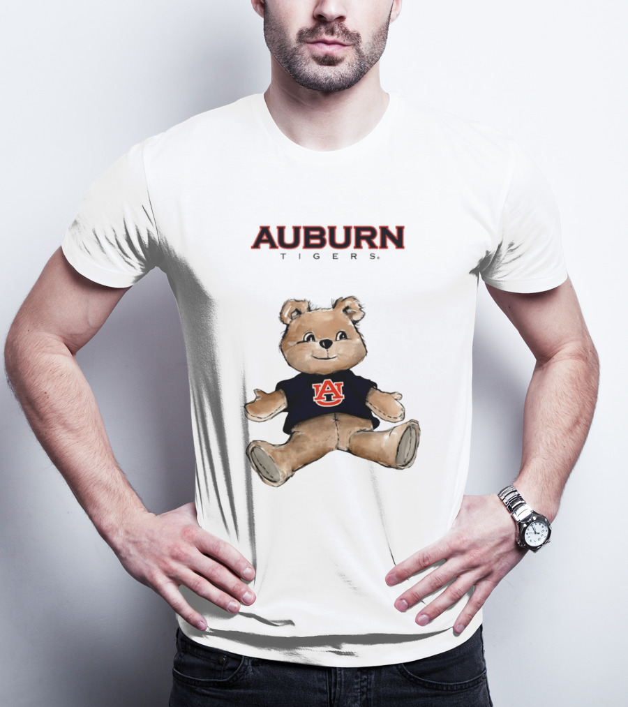 Auburn Tigers Teddy Bear AU Classic Cartoon T-Shirt