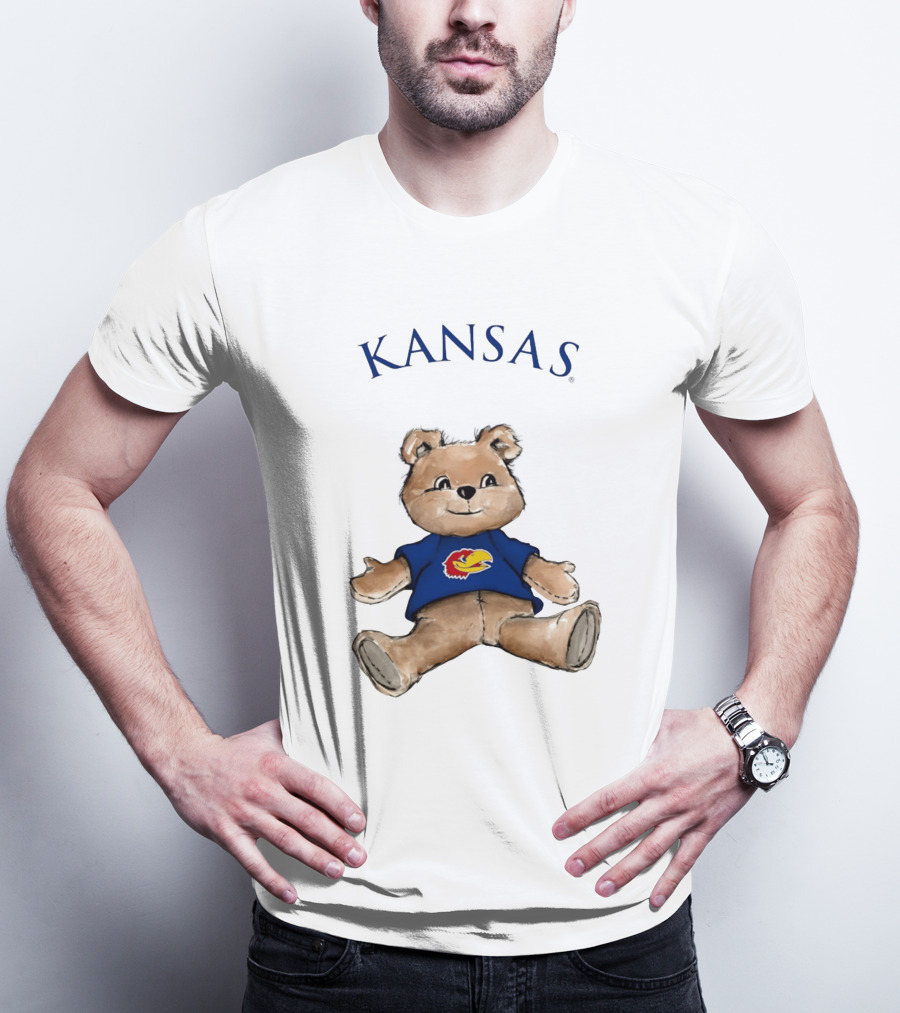 Kansas Jayhawks Teddy Bear KU Jayhawk T-Shirt