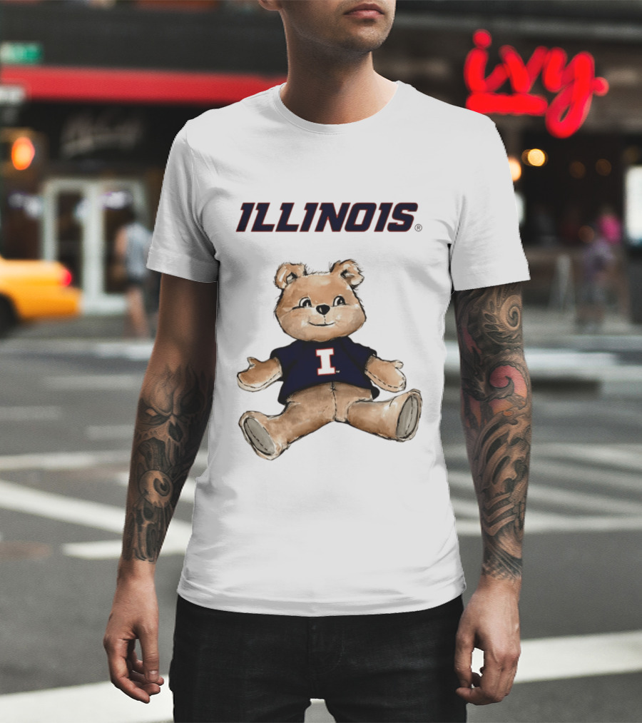 Illinois Fighting Illini Teddy Bear With I T-Shirt