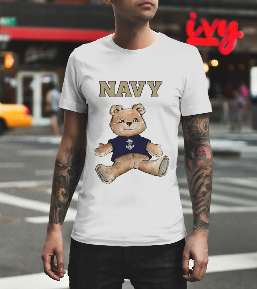 Navy Midshipmen Teddy Bear Anchor T-Shirt
