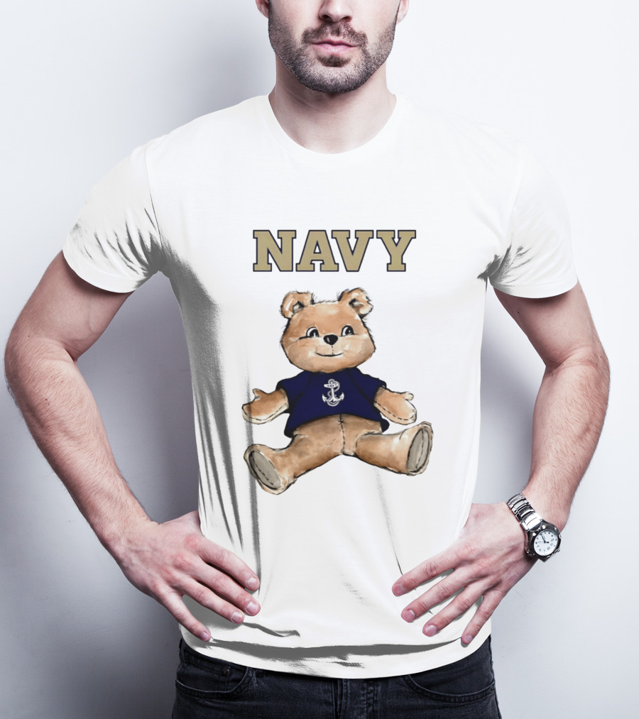 Navy Midshipmen Teddy Bear Anchor T-Shirt