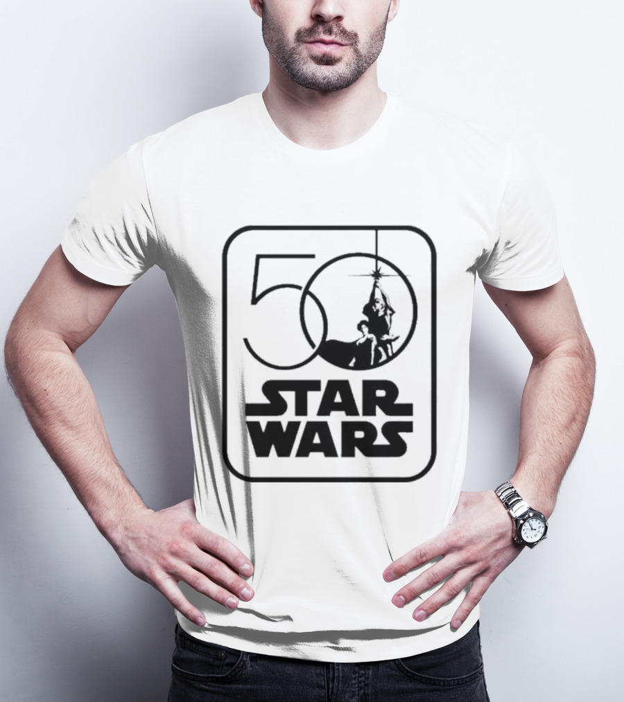 Star Wars 50th Anniversary Celebration Los Angeles 2027 Iconic Yoda And Lightsaber T-Shirt