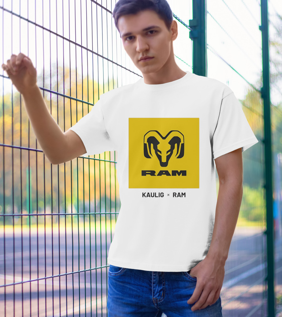 KAULIG X RAM Bold Yellow Icon Collaboration T-Shirt