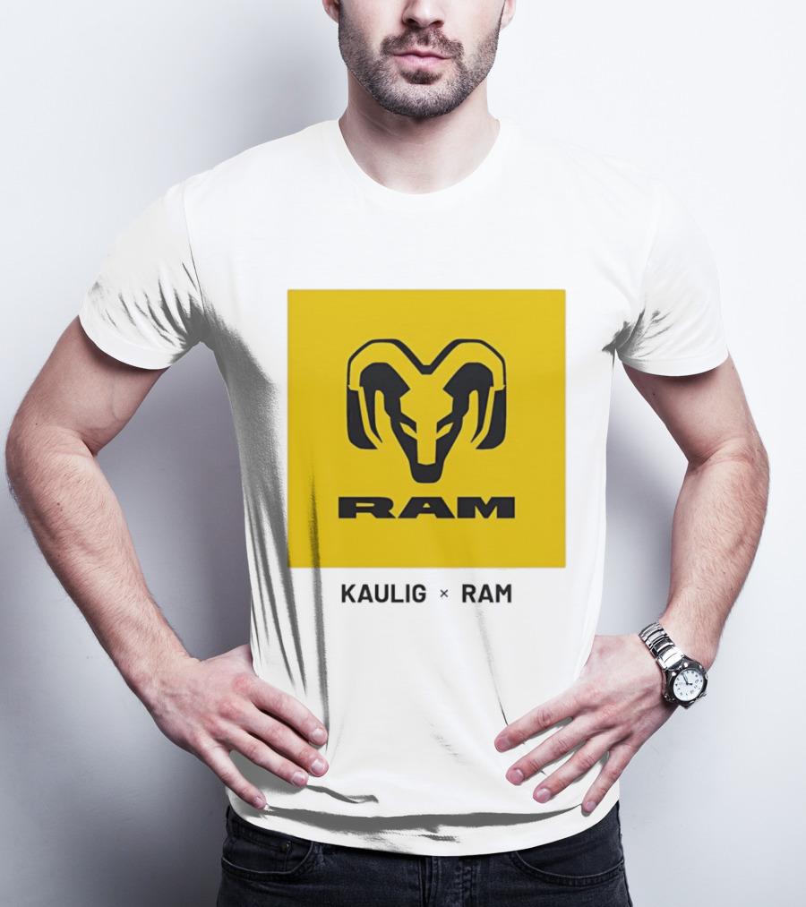 KAULIG X RAM Bold Yellow Icon Collaboration T-Shirt