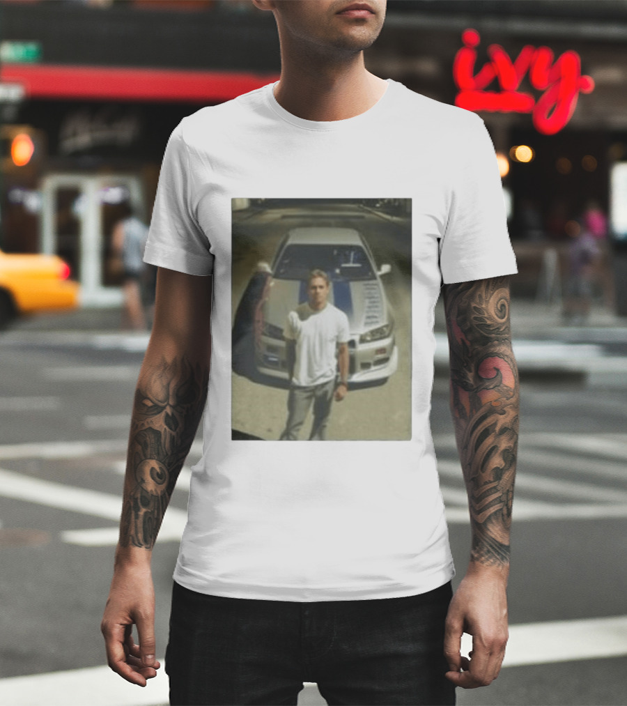 50th Birthday Archive 01 The Paul Walker Foundation Nissan Skyline R34 T-Shirt
