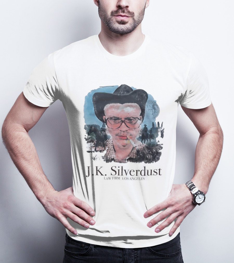 JK Silverdust Cowboy Los Angeles Vintage Style Smoking T-Shirt