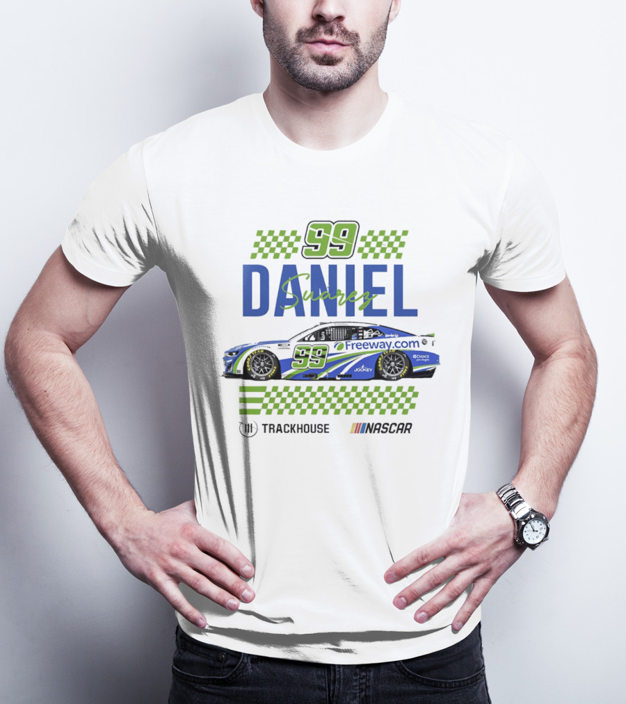 Daniel Suarez 99 Trackhouse Racing Nascar Freeway.com T-Shirt