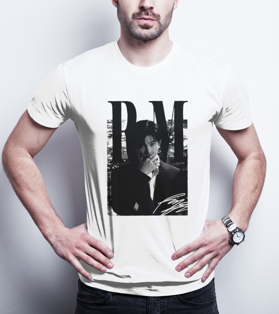 RM Namjoon BTS Arirang World Tour 2026 Signature Black And White T-Shirt